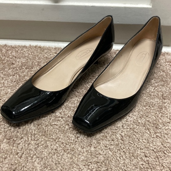 Talbots | Shoes | Talbots Black Patent Leather Pumps Kitten Heels 5 ...